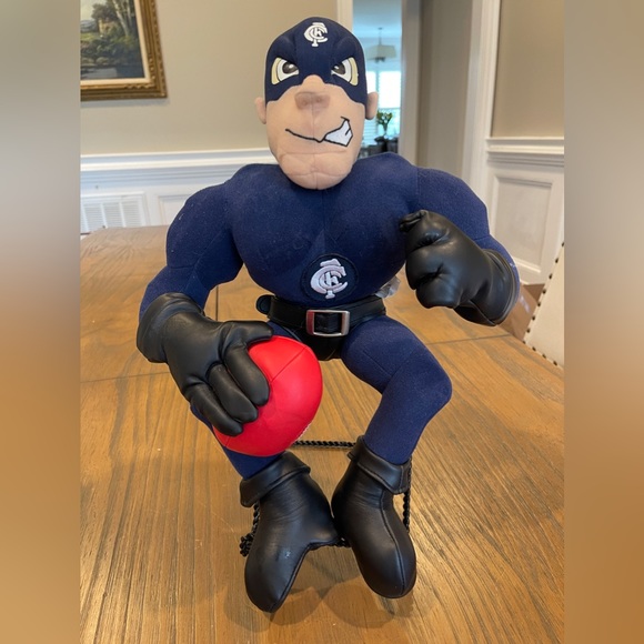 Toys | Vintage Carlton Blues Mascot Afl Vfl Plush Soft Toy Retro Cfc ...